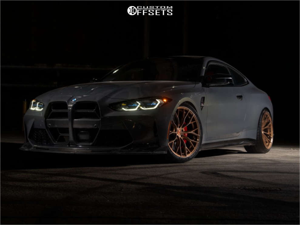 2023 BMW M4 with 20x10 10 Ferrada F8-fr9 and 275/30R20 Michelin Pilot ...