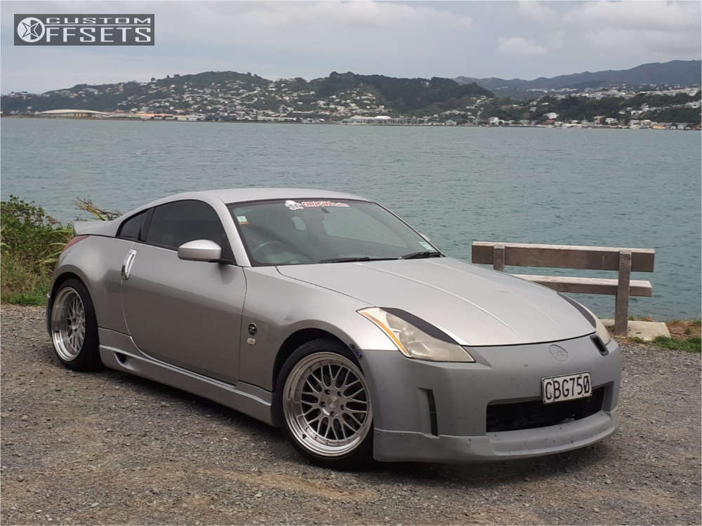 2003 Nissan 350Z with 18x9.5 22 ESR Sr05 and 255/35R18 Altenzo and ...