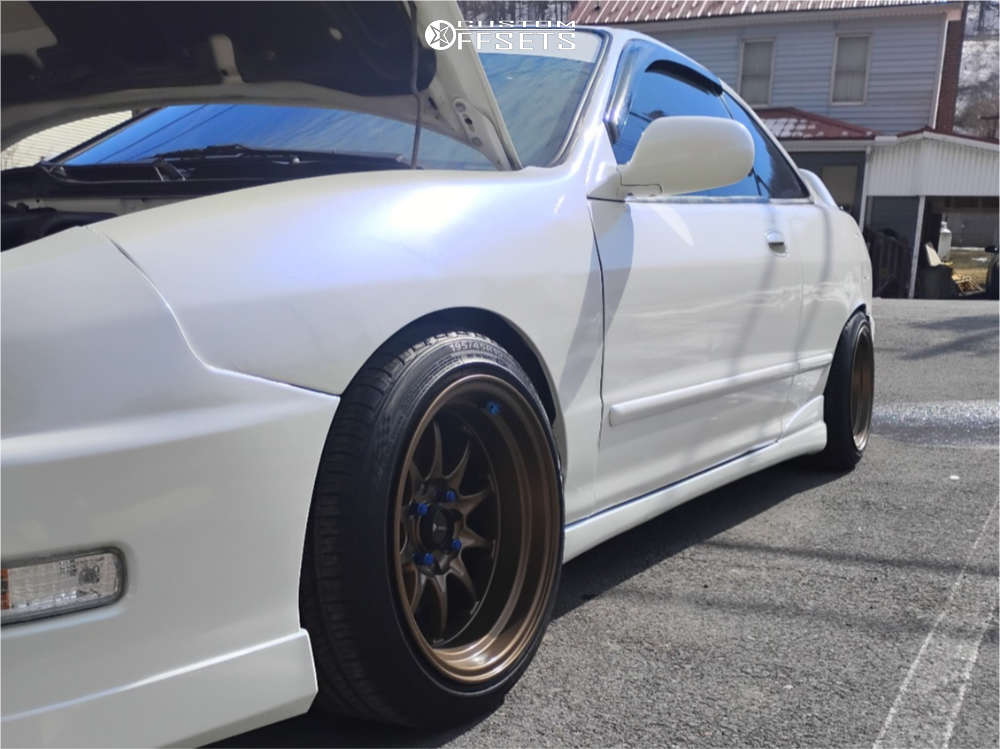 1995 Acura Integra with 16x8 20 Vors Tr3 and 195/50R16 Lexani LX-Six II ...