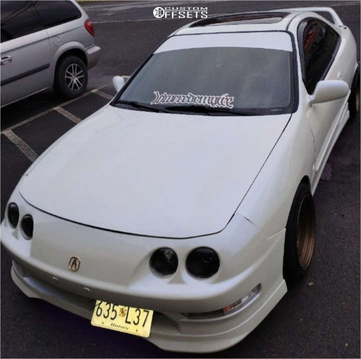 1995 Acura Integra with 16x8 20 Vors Tr3 and 195/50R16 Lexani LX-Six II ...