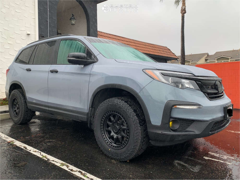 2022 Honda Pilot with 17x8.5 34 Black Rhino Calico and 265/65R17 Falken ...