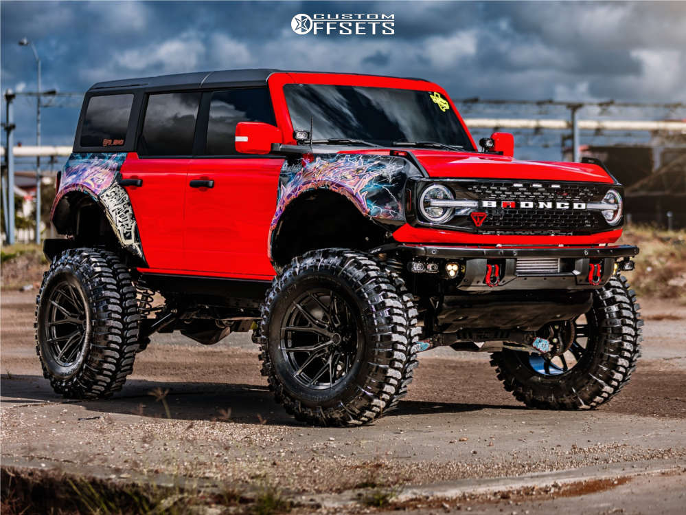 2022 Ford Bronco Sasquatch with 22x12 -44 Vossen Hf6-4 and 42/13.5R22 ...
