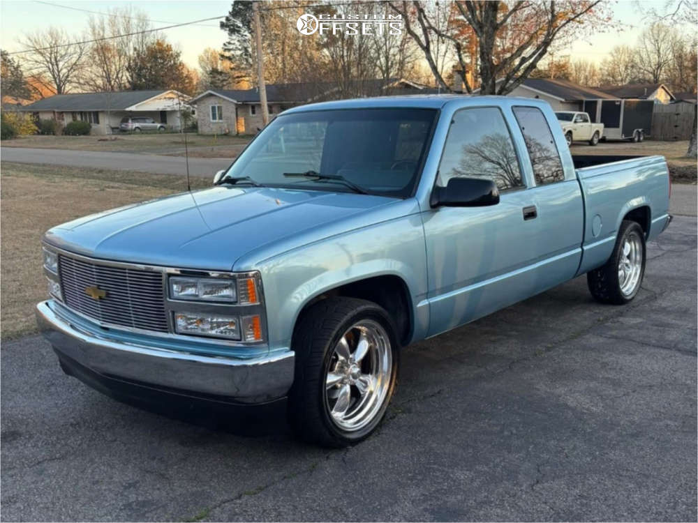 1990 Chevrolet C1500 with 20x8 6 American Racing Torq Thrust Ii and 275 ...