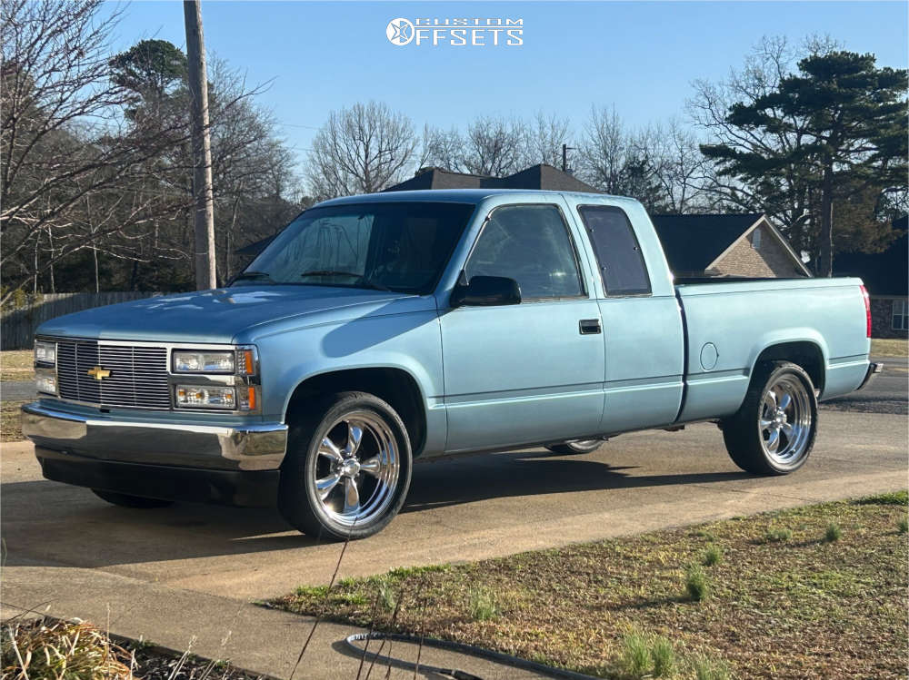 1990 Chevrolet C1500 with 20x8 6 American Racing Torq Thrust Ii and 275 ...