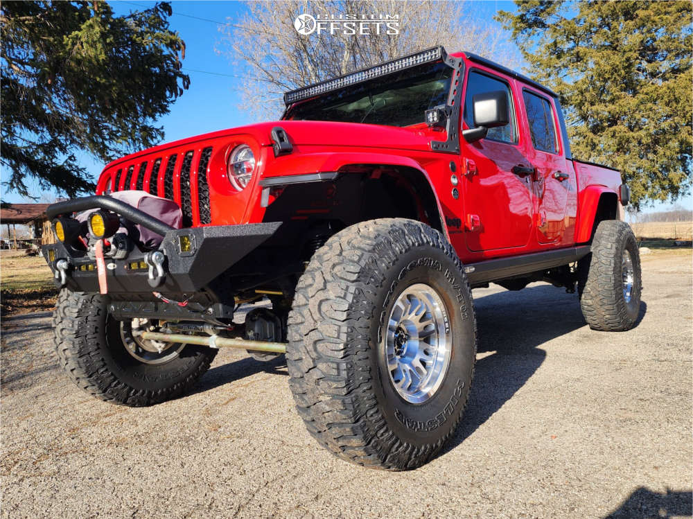 2022 Jeep Gladiator with 17x9.5 -18 Vision Inferno and 40/13.5R17 ...