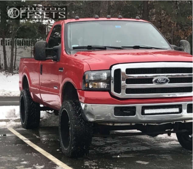 2007 Ford F-350 Super Duty with 22x10.5 -25 BMF Sota and 305/50R22 ...