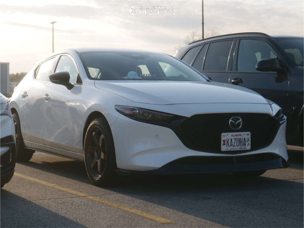 2025 Mazda 3 with 18x8 35 AVID1 AV6 and 215/45R18 Continental ...