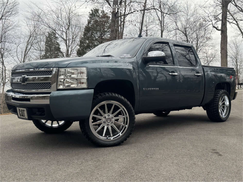 2012 Chevrolet Silverado 1500 with 22x10 -19 Artem Offroad A203 and 33/ ...