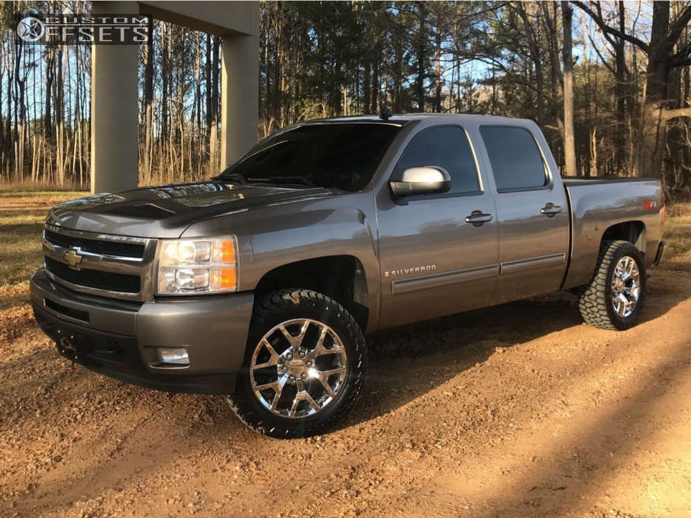 2009 Chevrolet Silverado 1500 with 20x9 27 OE Performance 169 and 305 ...