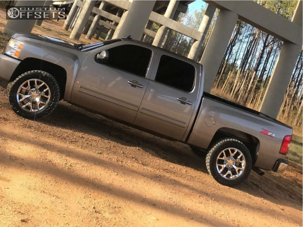 2009 Chevrolet Silverado 1500 with 20x9 27 OE Performance 169 and 305 ...