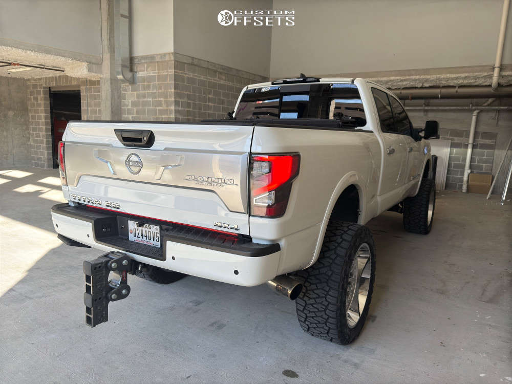 2023 Nissan TITAN XD with 24x12 -44 Hardcore Offroad Hc101 and 37/13 ...