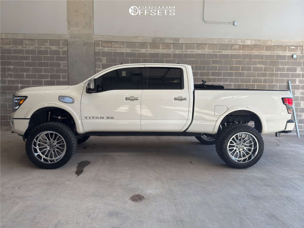 2023 Nissan TITAN XD with 24x12 -44 Hardcore Offroad Hc101 and 37/13 ...