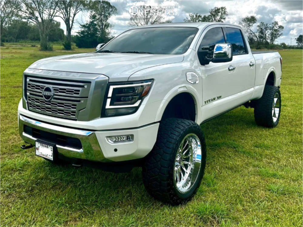 2023 Nissan TITAN XD with 24x12 -44 Hardcore Offroad Hc101 and 37/13 ...