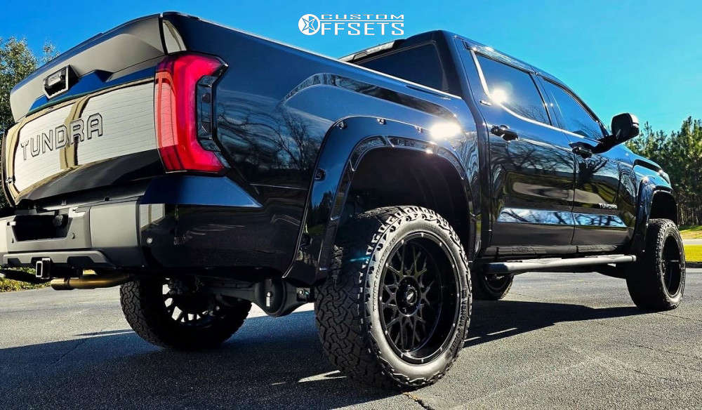 2023 Toyota Tundra with 22x10 -19 Vision Rocker 412 and 35/12.5R22 ...