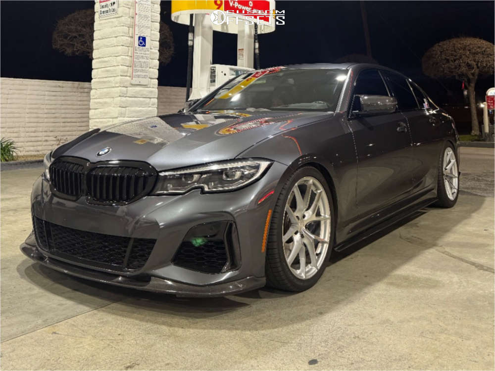 2021 BMW M340i with 19x8.5 35 Aodhan Aff7 and 255/35R19 Falken Azenis Fk510 and Coilovers ...