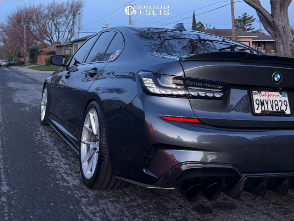 2021 BMW M340i with 19x8.5 35 Aodhan Aff7 and 255/35R19 Falken Azenis ...