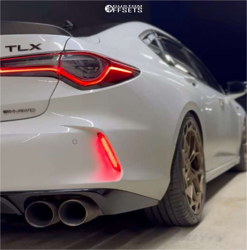 2022 Acura TLX with 20x9 35 Rohana Rfx19 and 255/35R20 Pirelli PZERO ...
