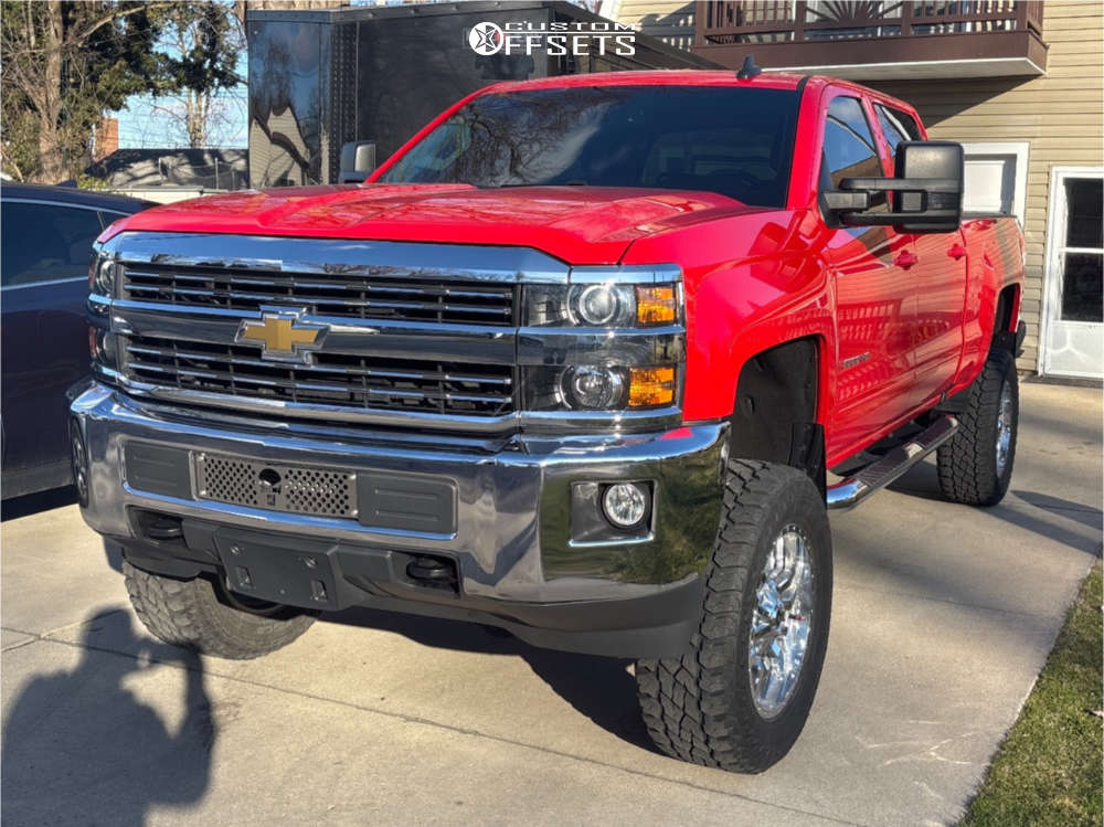 2017 Chevrolet Silverado 2500 HD with 20x10 -18 Fuel Sledge and 35/12 ...