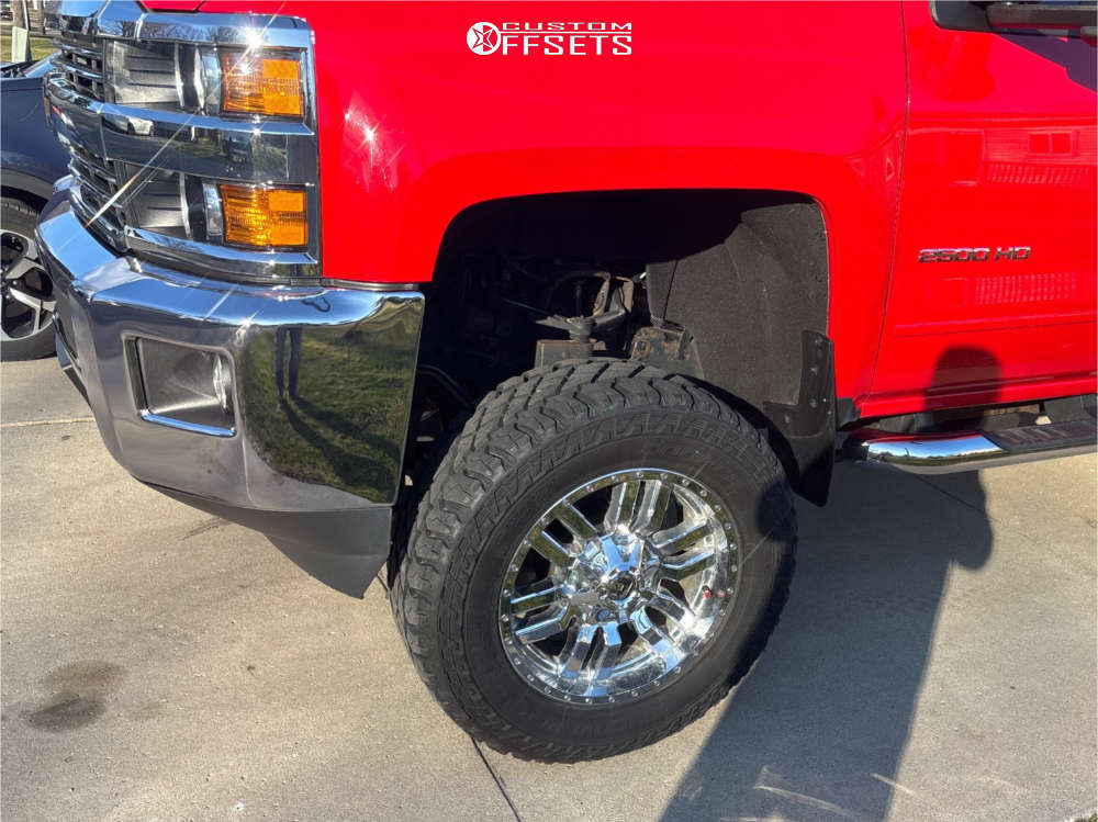 2017 Chevrolet Silverado 2500 HD with 20x10 -18 Fuel Sledge and 35/12 ...