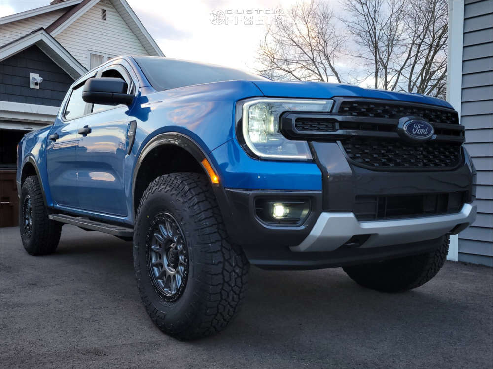 2024 Ford Ranger with 17x8.5 25 Fuel Cycle and 35/11.5R17 Falken ...