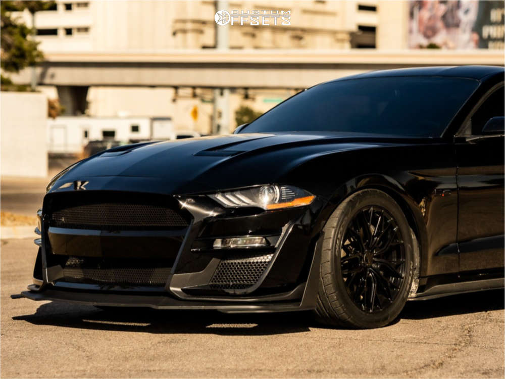 2022 Ford Mustang with 19x8.5 25 MRR Gf5 and 285/40R19 Nitto Nt555 and ...