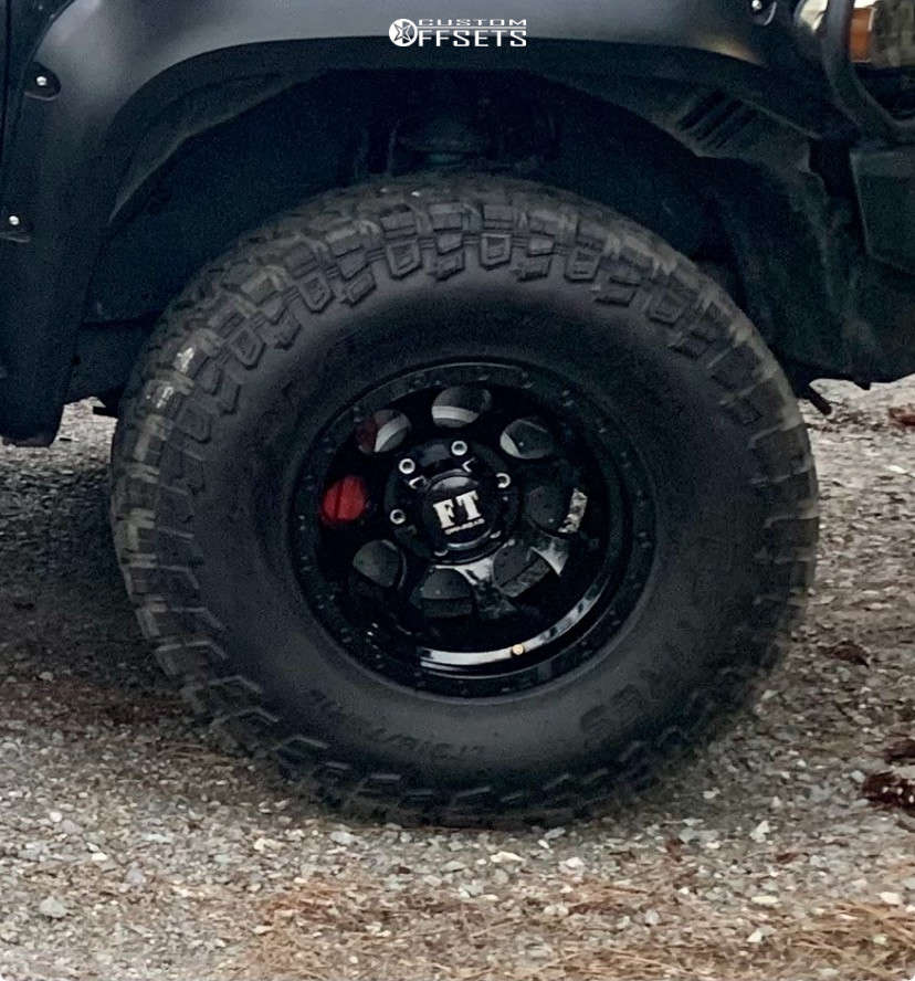 2007 Toyota FJ Cruiser with 16x10 -44 Full Throttle Ft-5096 and 35/12 ...