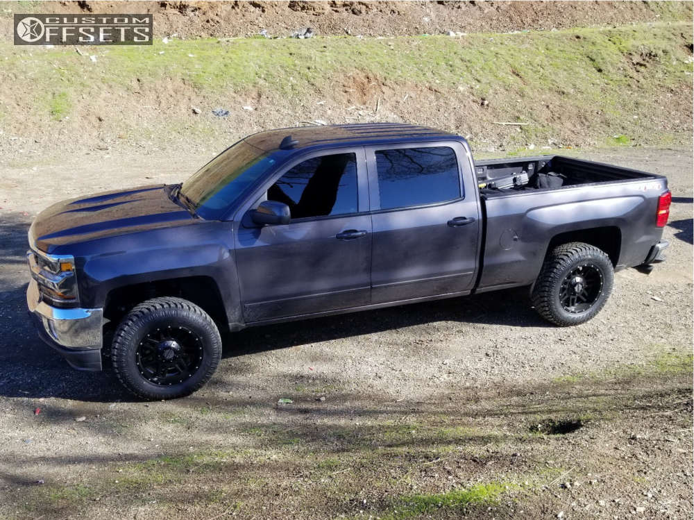 2016 Chevrolet Silverado 1500 with 18x9 -12 Raceline Injector and 275/70R18 Atturo Trail Blade ...