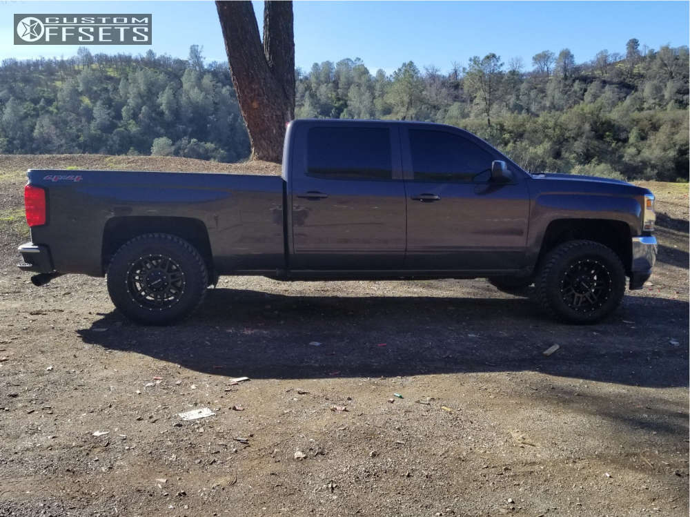 2016 Chevrolet Silverado 1500 with 18x9 -12 Raceline Injector and 275/70R18 Atturo Trail Blade ...