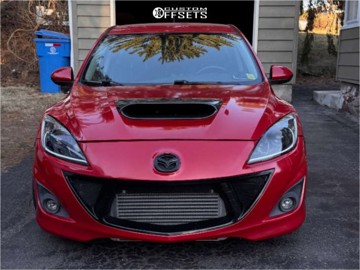 2011 Mazda 3 with 18x8.5 35 AVID1 Av42 and 235/40R18 Nitto Nt555 G2 and ...