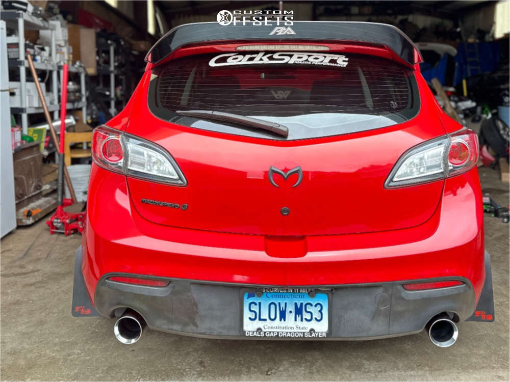 2011 Mazda 3 with 18x8.5 35 AVID1 Av42 and 235/40R18 Nitto Nt555 G2 and ...