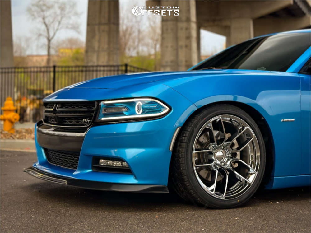 2015 Dodge Charger with 20x9.5 18 Replica Tech Rt13 and 275/35R20 ...