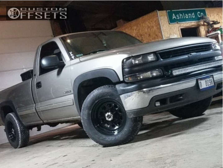 2002 Chevrolet Silverado 1500 with 17x8 -12 Vision D Window and 265 ...