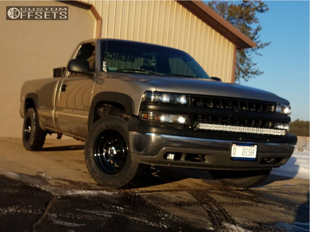 2002 Chevrolet Silverado 1500 with 17x8 -12 Vision D Window and 265 ...