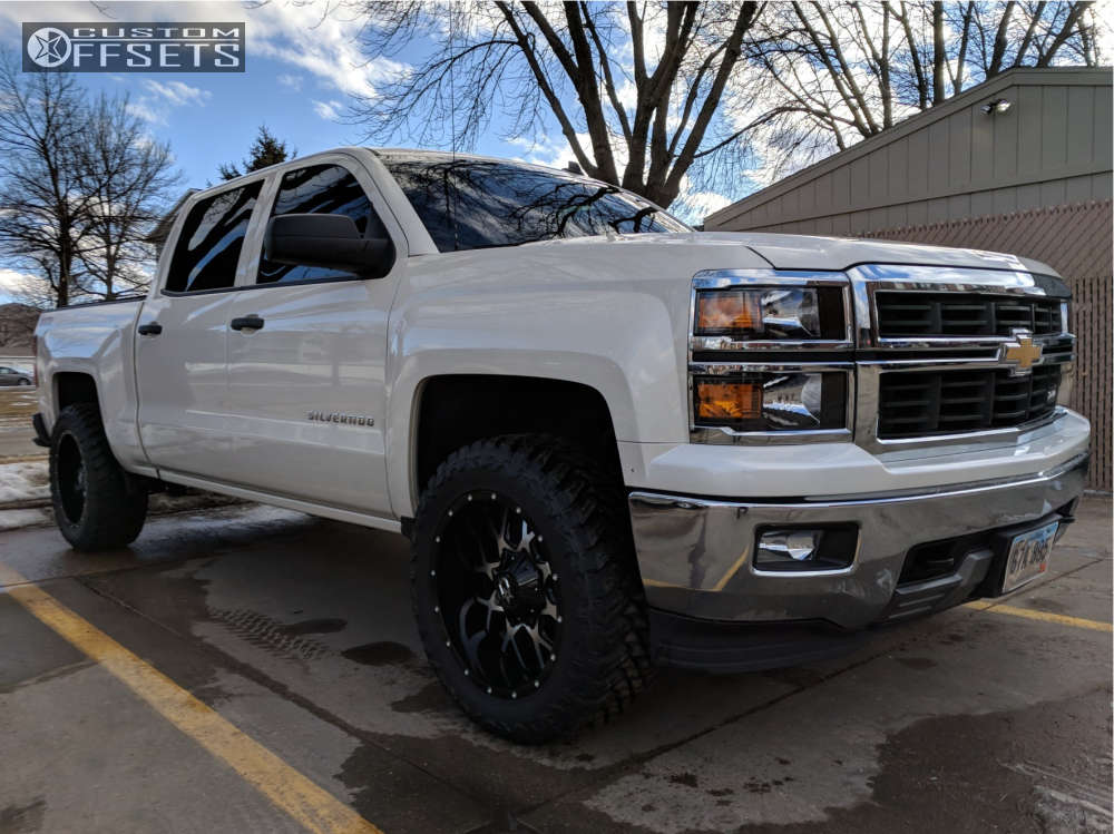 2014 Chevrolet Silverado 1500 with 20x10 -19 Dropstars 645mb and 33/12 ...