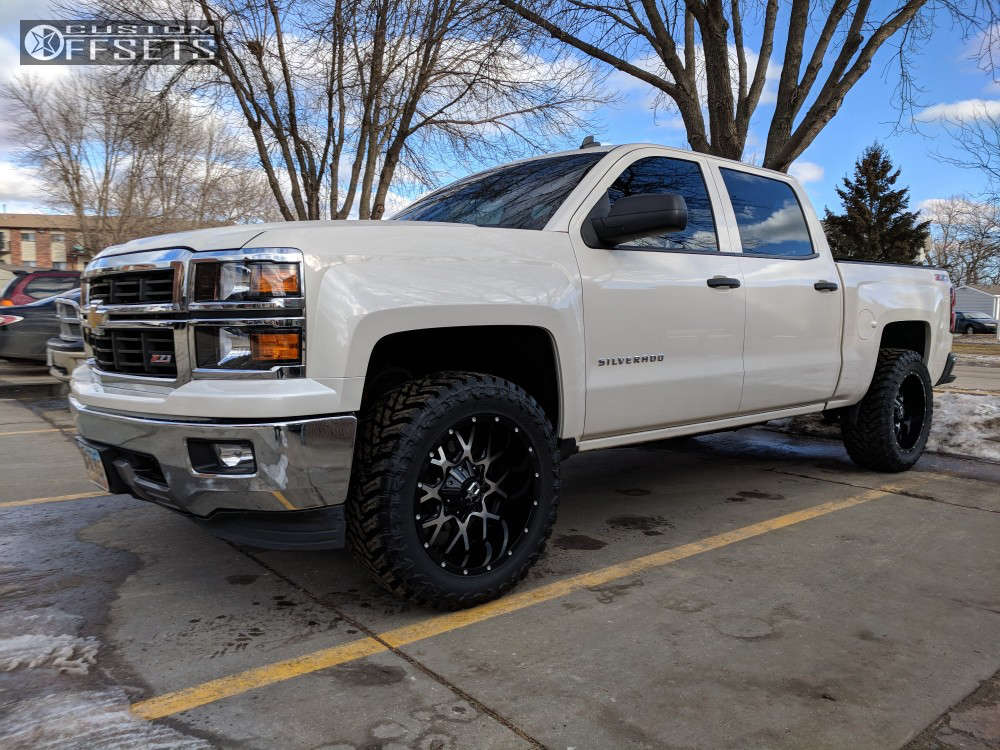 2014 Chevrolet Silverado 1500 with 20x10 -19 Dropstars 645mb and 33/12 ...