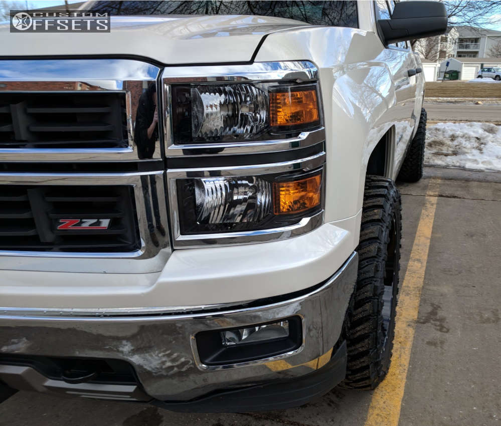2014 Chevrolet Silverado 1500 with 20x10 -19 Dropstars 645mb and 33/12 ...