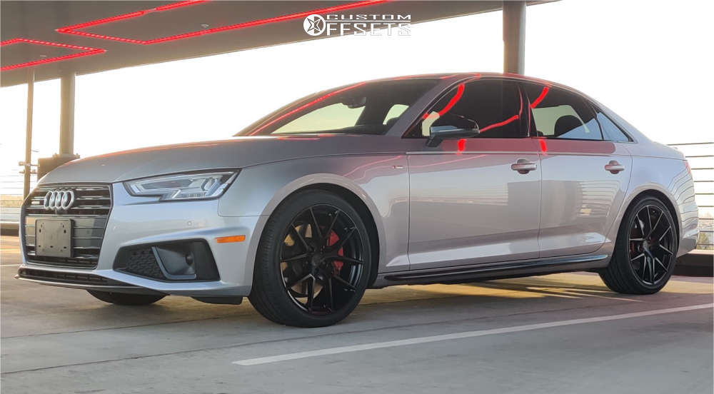 2019 Audi A4 Quattro with 19x8.5 35 Aodhan Aff7 and 255/35R19 Hankook ...