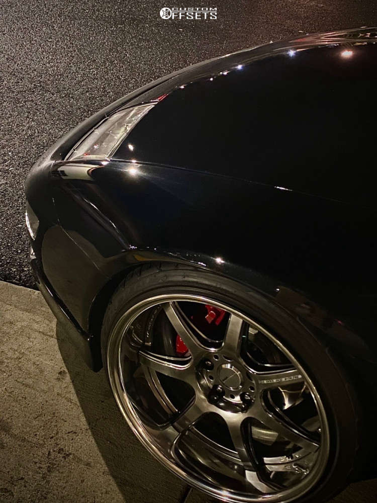 1991 Nissan 300ZX with 18x10 -10 Work T7r2p and 225/35R18 Federal SS595 ...