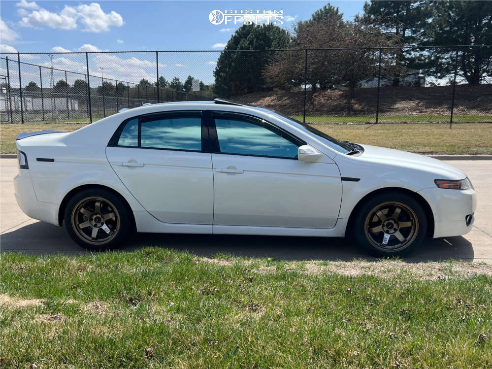 2008 Acura TL with 17x8 35 AVID1 AV6 and 235/45R17 Continental ...