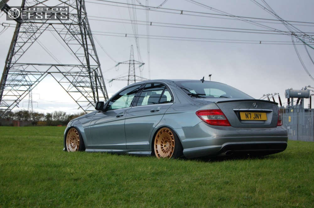 2008 Mercedes-Benz C250 with 18x8.5 45 Rotiform Ccv and 215/35R18 ...