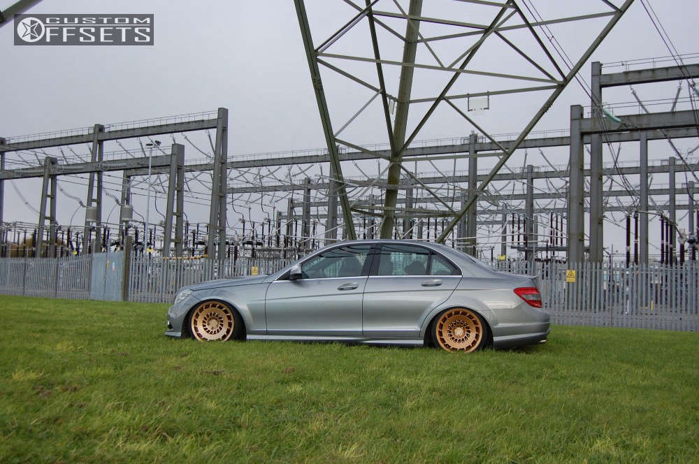 2008 Mercedes-Benz C250 with 18x8.5 45 Rotiform Ccv and 215/35R18 ...