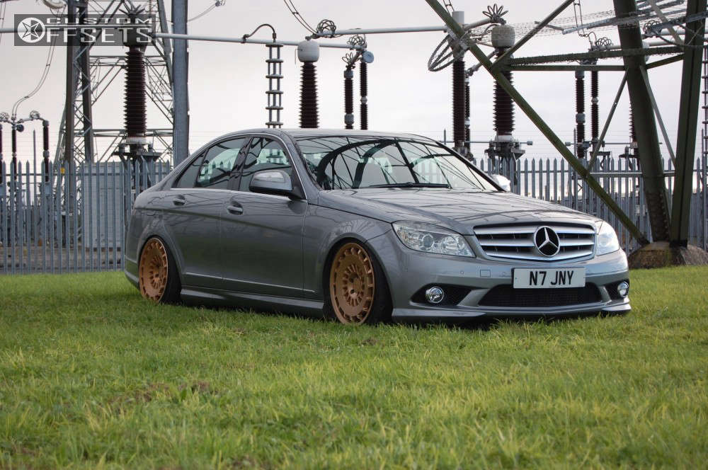 2008 Mercedes-Benz C250 with 18x8.5 45 Rotiform Ccv and 215/35R18 ...