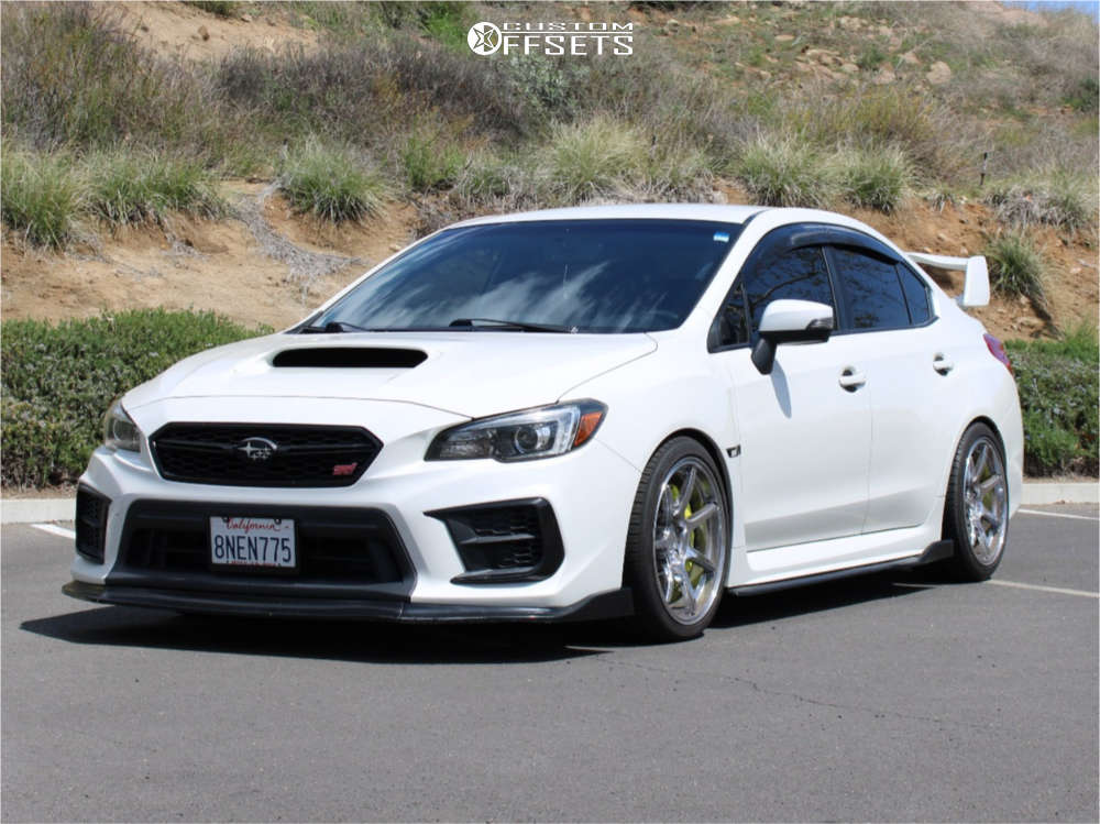 2020 Subaru WRX STI with 18x9.5 35 Anovia Kano and 265/35R18 Falken ...