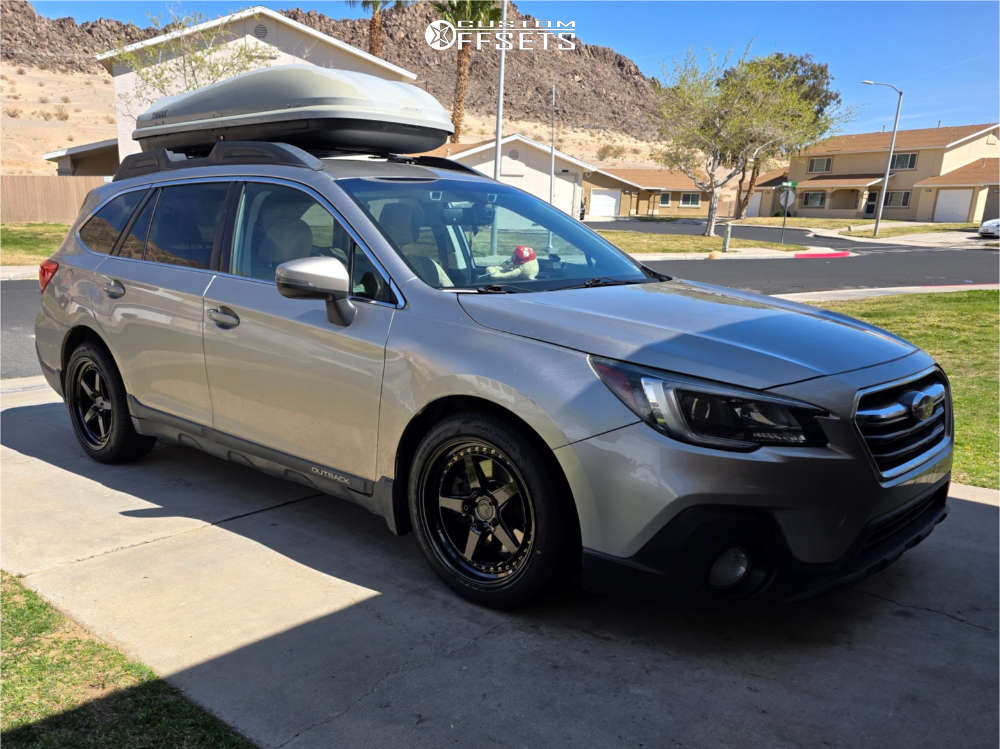 2018 Subaru Outback with 18x9.5 35 Aodhan Ds05 and 235/50R18 Falken ...