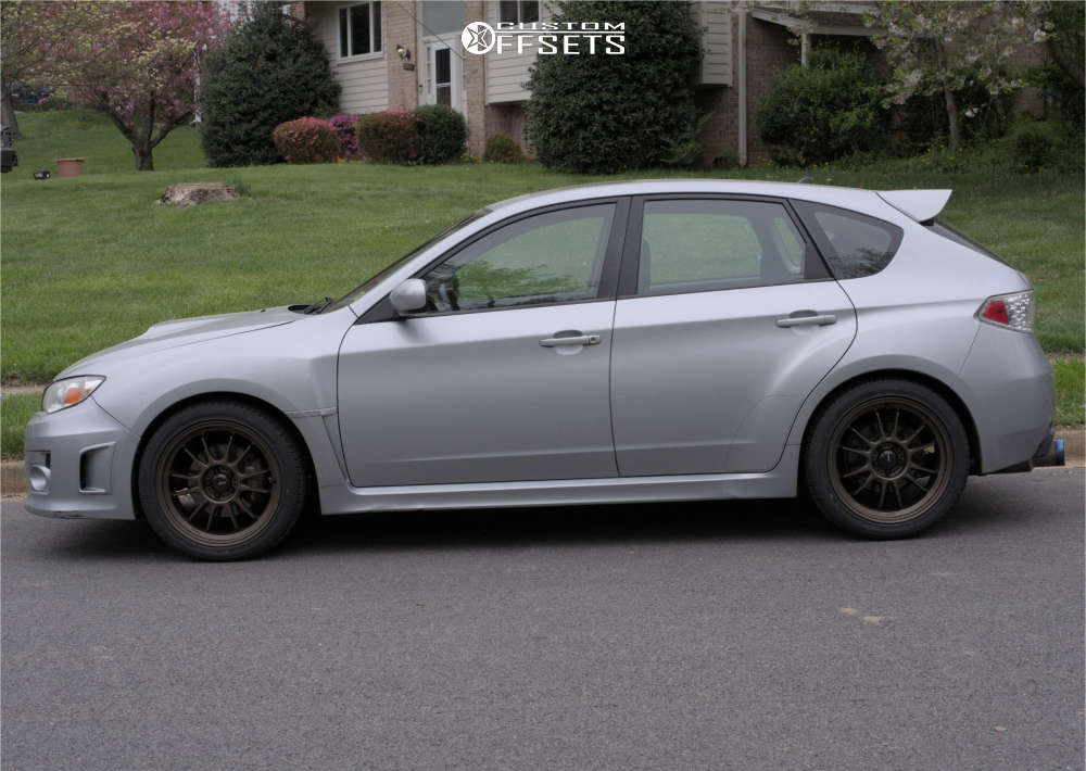 2014 Subaru Impreza with 18x8.5 38 Konig Hypergram and 245/40R18 Kenda ...
