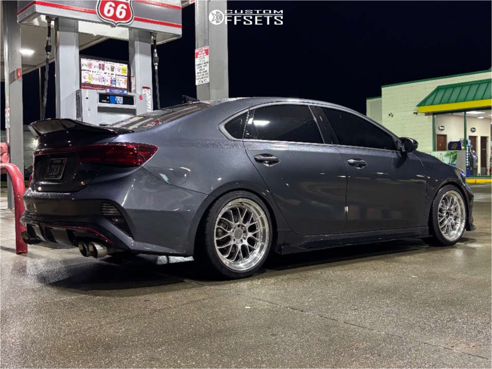 2024 Kia Forte with 18x8.5 45 F1R F21 and 225/40R18 Michelin Pilot ...