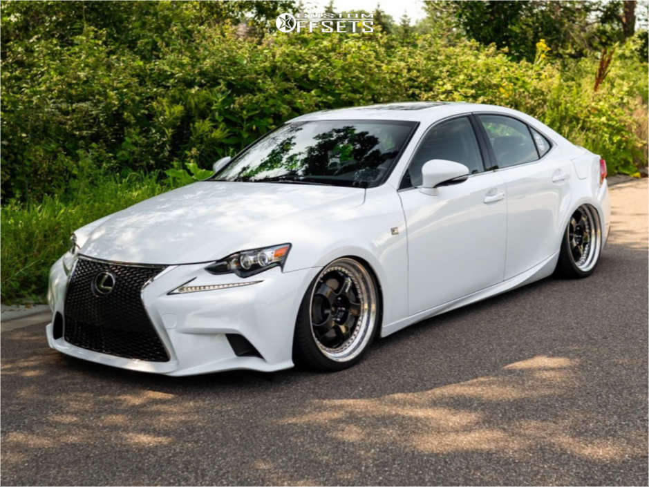 2016 Lexus IS300 with 19x8.5 31 Work Meister S1 3p and 225/35R19 ...