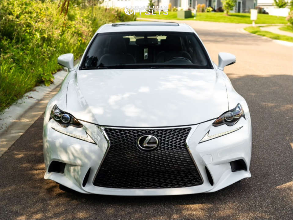 2016 Lexus IS300 with 19x8.5 31 Work Meister S1 3p and 225/35R19 Hankook Ventus V2 Concept 2 and ...