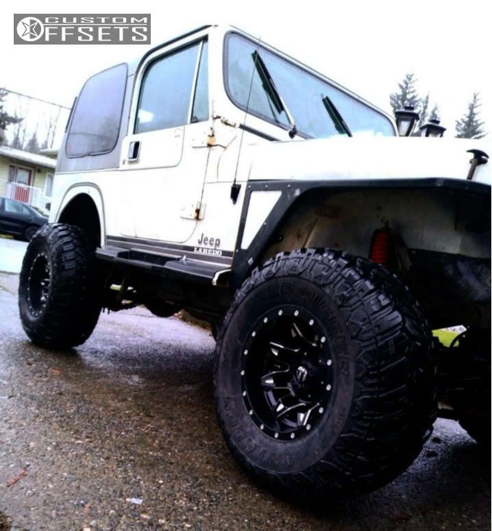 1989 Jeep Wrangler with 15x10 -43 Fuel Lethal and 33/12.5R15 Antares ...