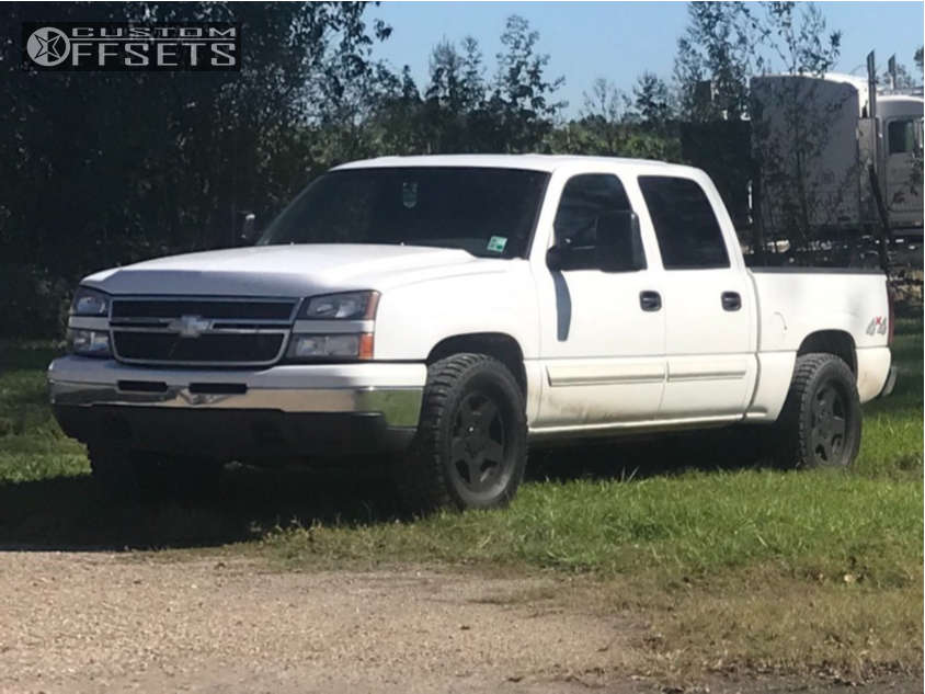 2006 Chevrolet Silverado 1500 with 17x7.5 31 OEM Wheels Spaced Out ...